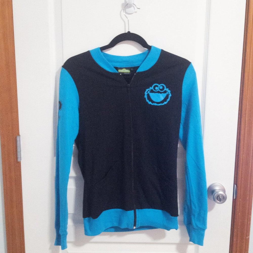Sesame Street Cookie Monster Varsity Jacket - Gem